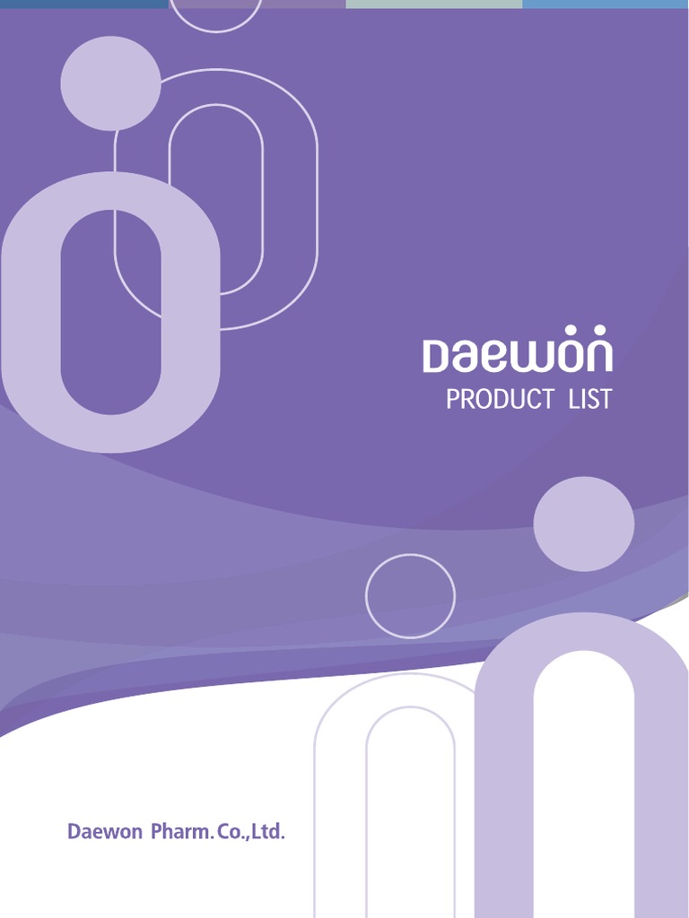 Daewon Pharm Product List | PDF | Indigestion | Pharmacology