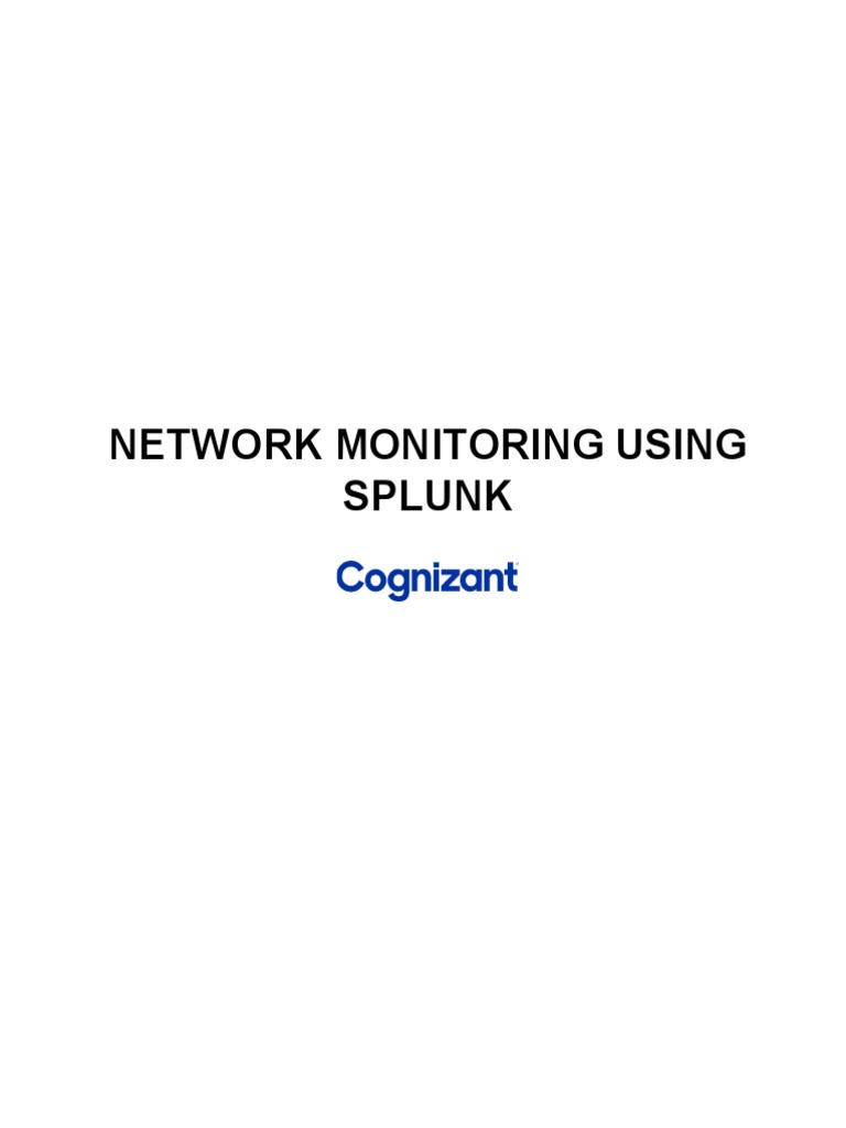 Network Monitoring Using Splunk | PDF | Computer Network | Computer ...
