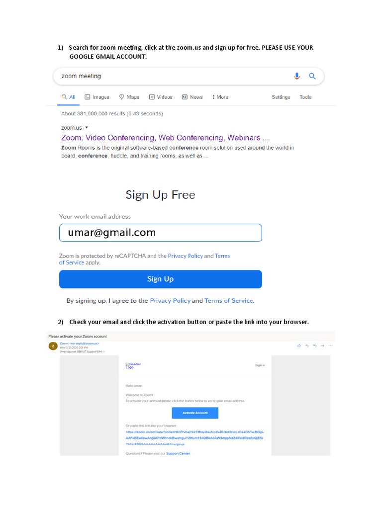Manual Zoom Meeting | PDF