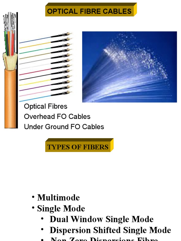 FO Cable Construction Installation | PDF | Optical Fiber | Fibre ...