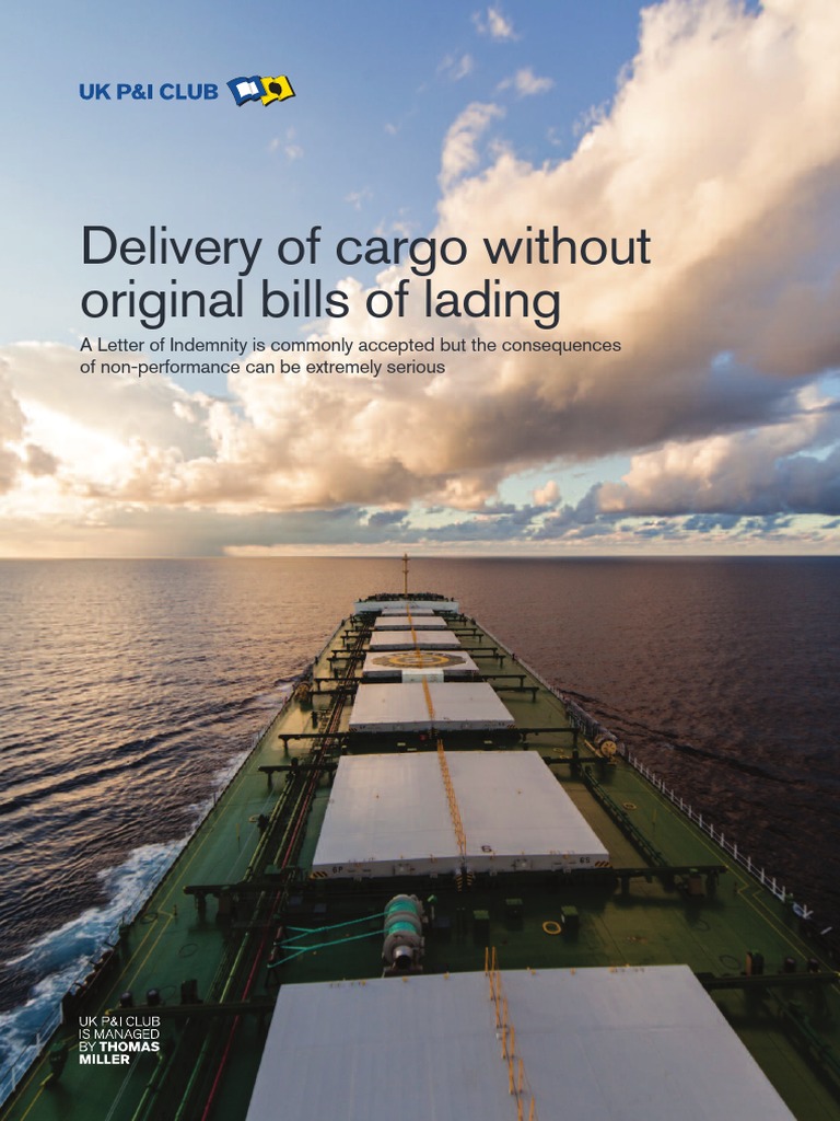 UK Bills LOI 2017 WEB PDF | PDF | Bill Of Lading | Cargo