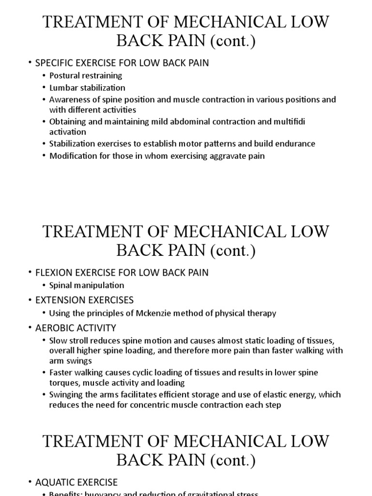 Treatment Options for Back Pain | PDF | Back Pain | Pain