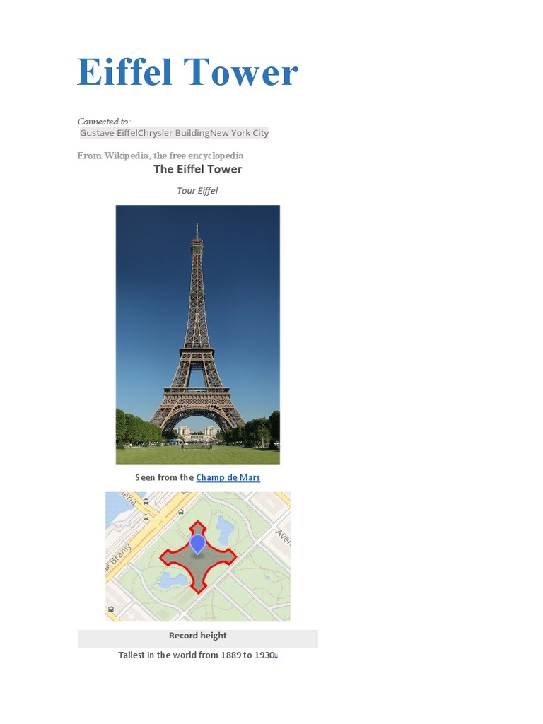 Eiffel Tower | PDF
