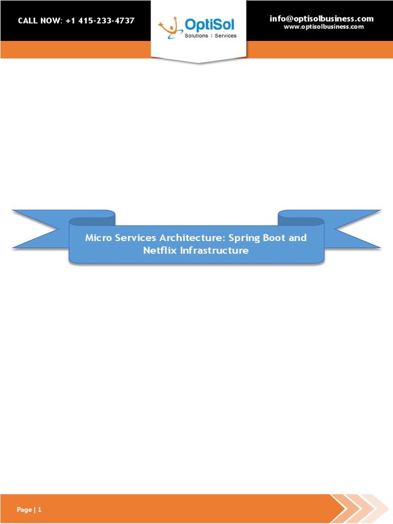 Microservices Architecture Using Spring Boot and Netflix Infrastructure | PDF | Load Balancing ...