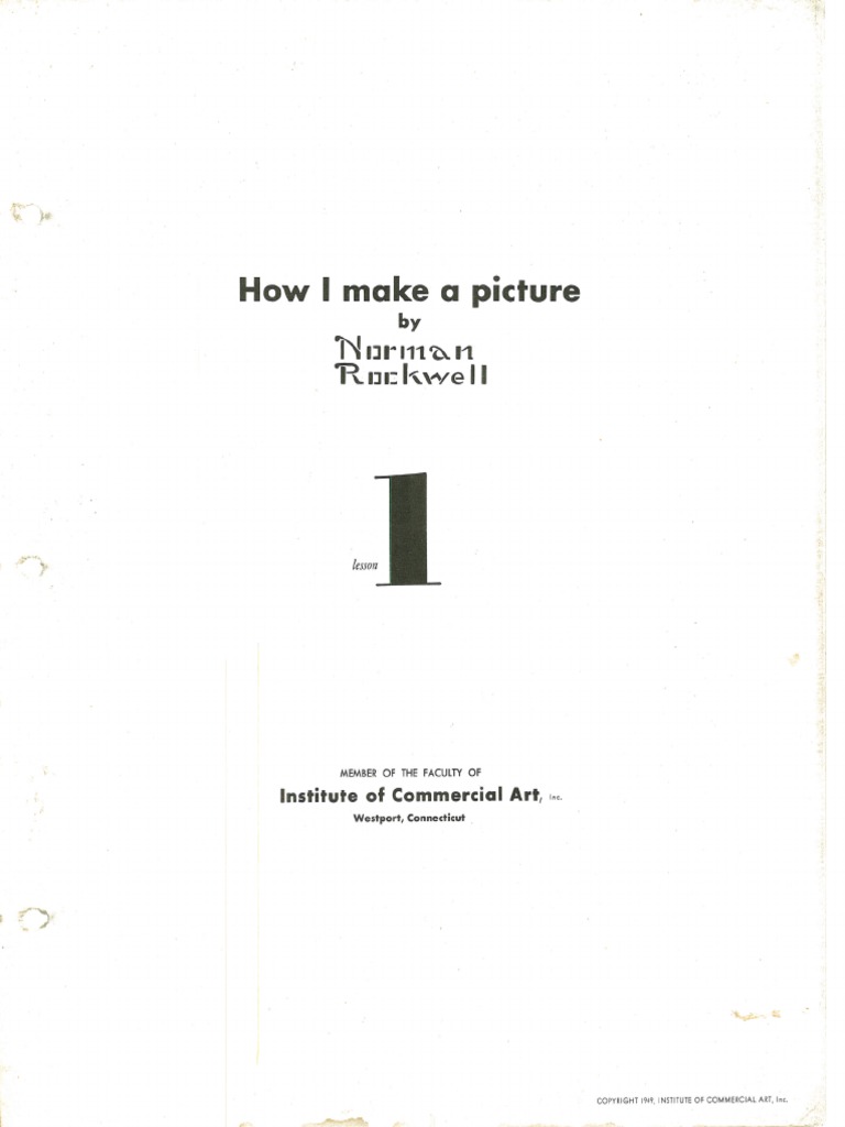 Famous Artists Advanced Program - Norman Rockwell | PDF