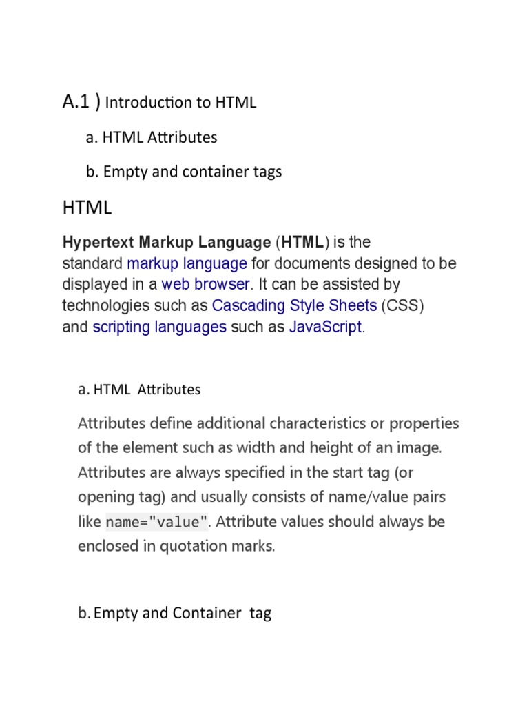 Prakansha HTML File | PDF | Html Element | Html