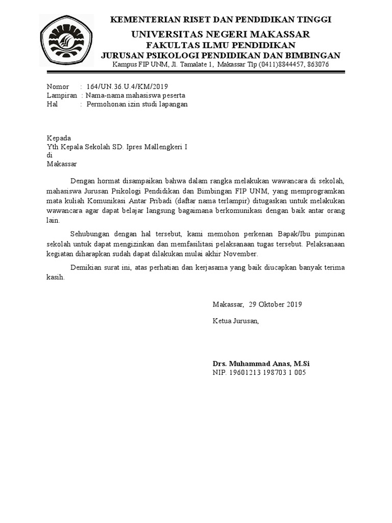 Format Surat Izin | PDF
