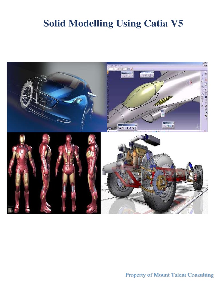 Soild Modelling Using Catia v5 | PDF | Line (Geometry) | Plane (Geometry)