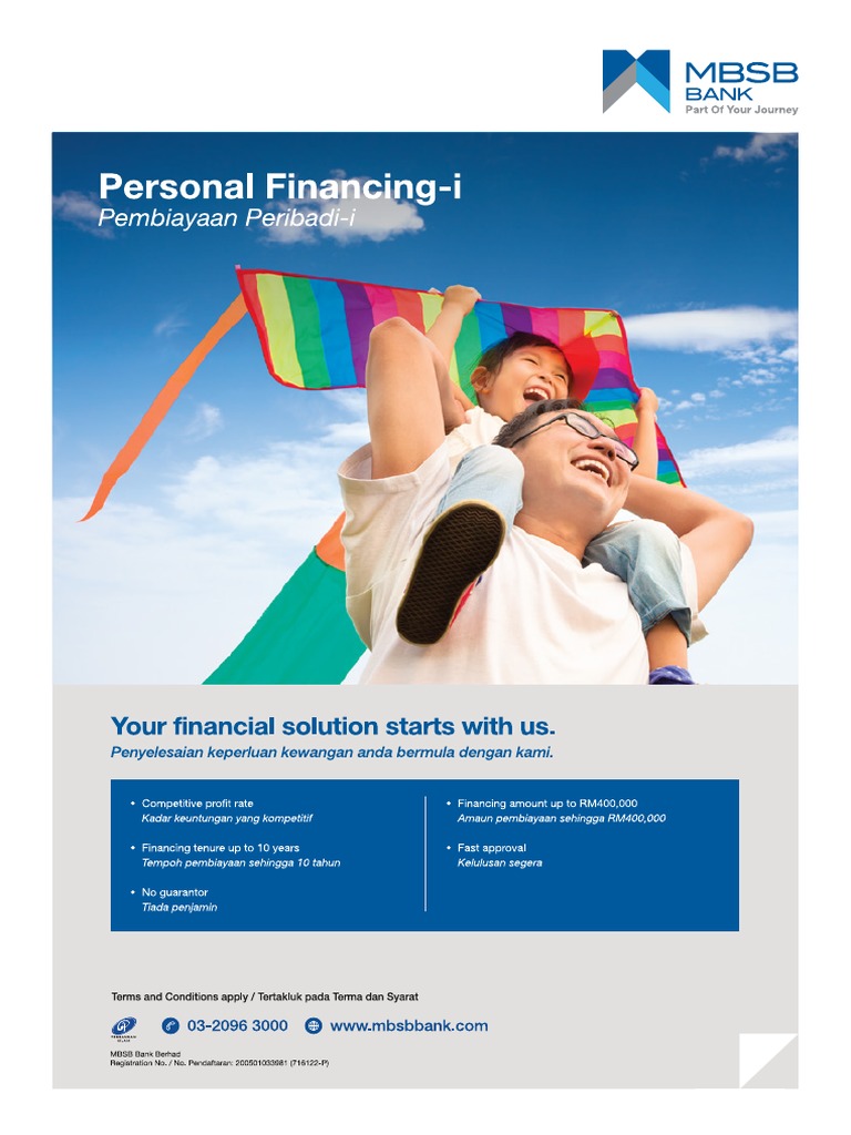 FA-MBSB - PERSONAL FINANCING Update 09032020 - Low Res | PDF | Banking ...