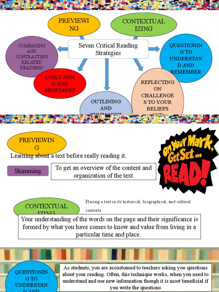 Comparing and Contrasting Reading Strategies | PDF | Idea | Reason