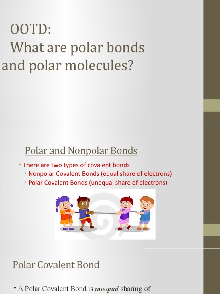 Polar Bonds and Polar Molecules | PDF | Chemical Polarity ...
