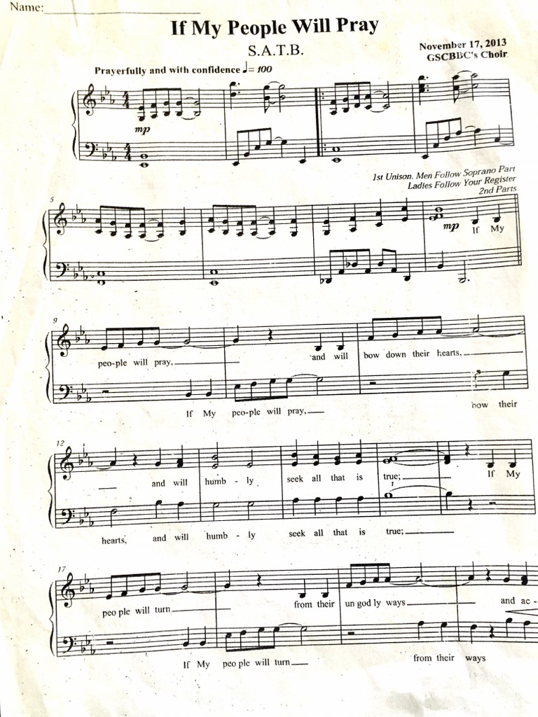 If My People Will Pray | PDF