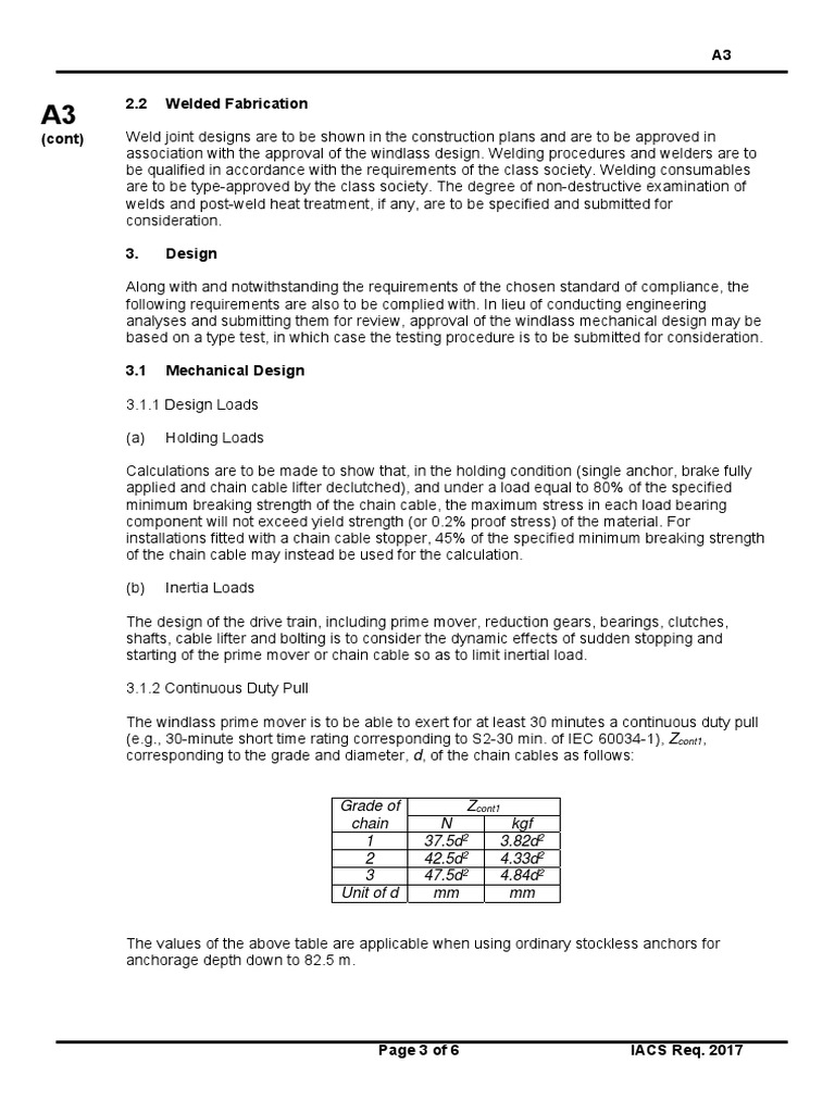 Grade of Z Chain N KGF 1 37.5d 3.82d 2 42.5d 4.33d 3 47.5d 4.84d Unit ...