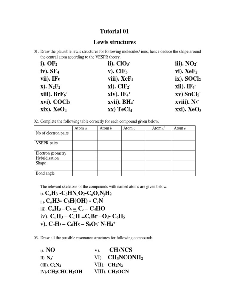 Lewis Structures | PDF | Phase (Matter) | Liquids