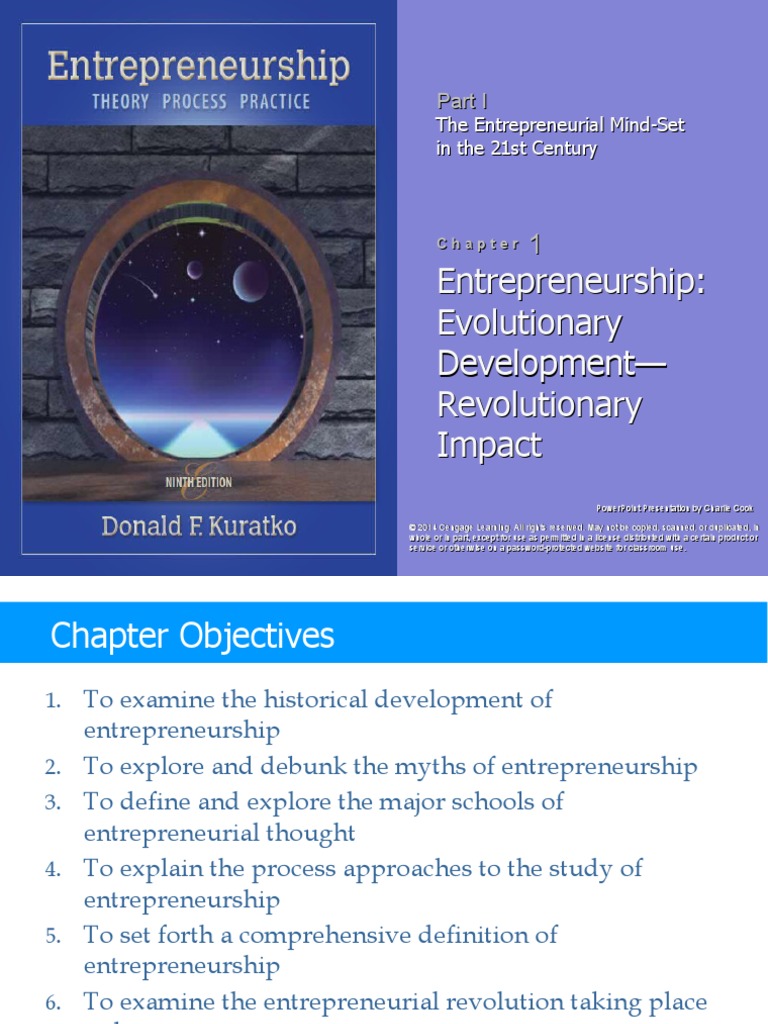 Entrepreneurship: Evolutionary Development - Revolutionary Impact | PDF ...
