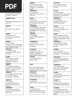 C1-C2 Vocabulary List | PDF