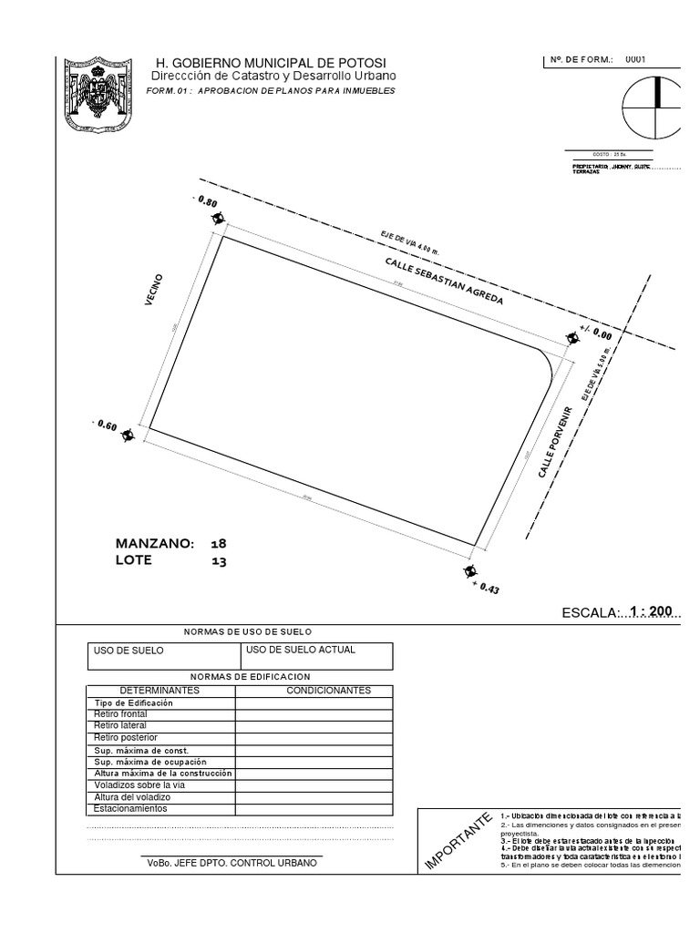 PLANO DE LOTE 1A-Model | PDF