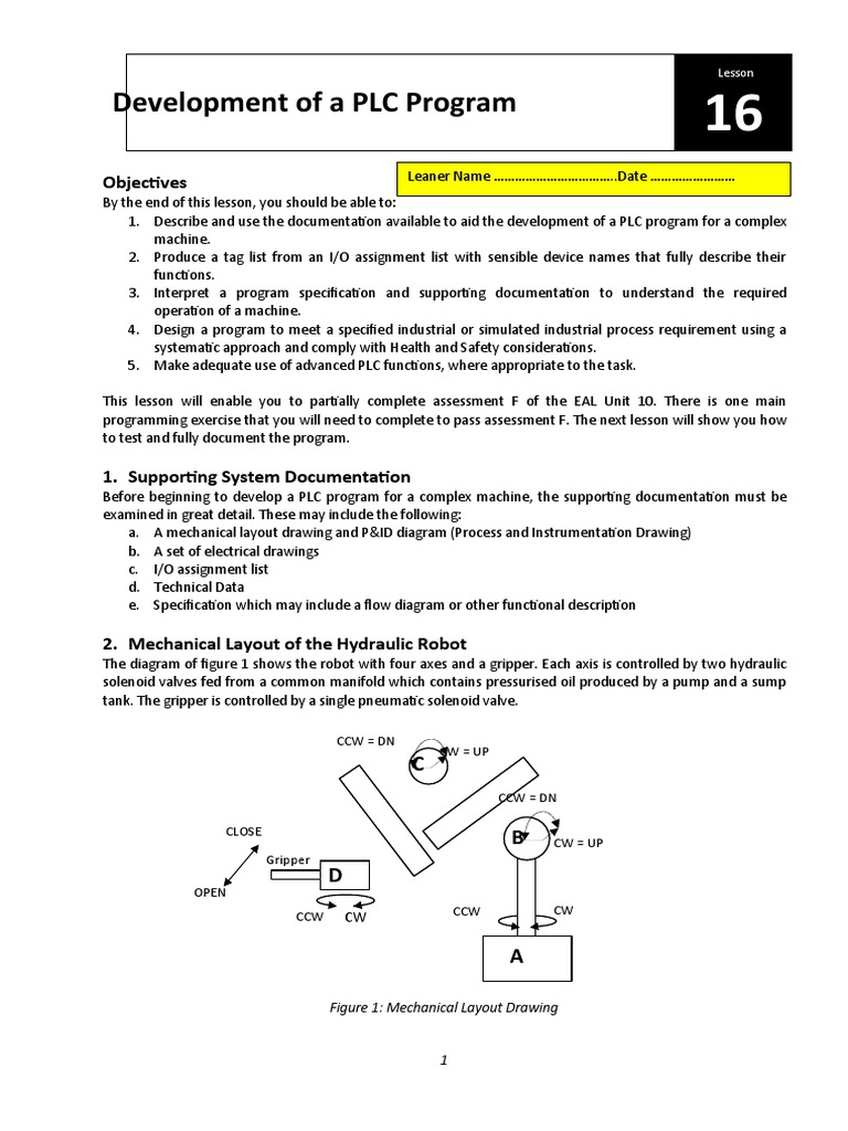 16 Developing A PLC Program - Notes | PDF | Programmable Logic ...