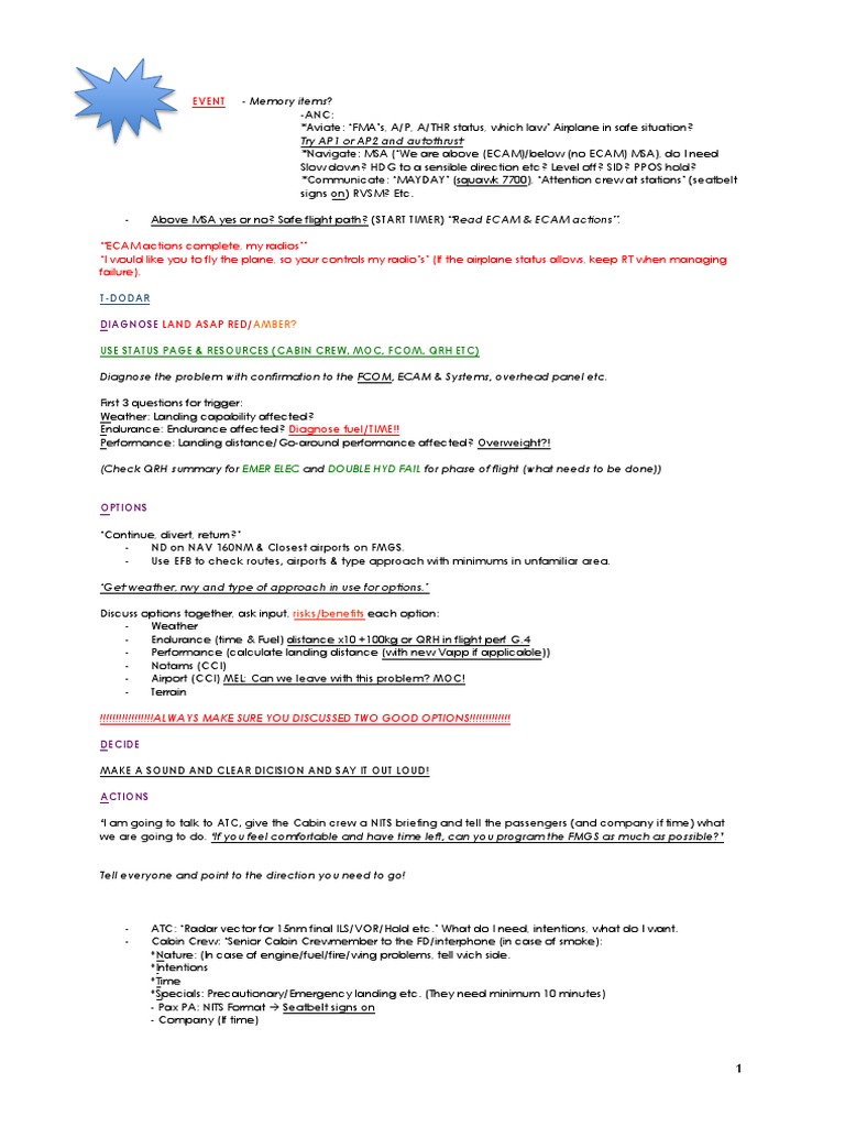 Try AP1 or AP2 and Autothrust: Event | PDF | Air Traffic Control | Airport