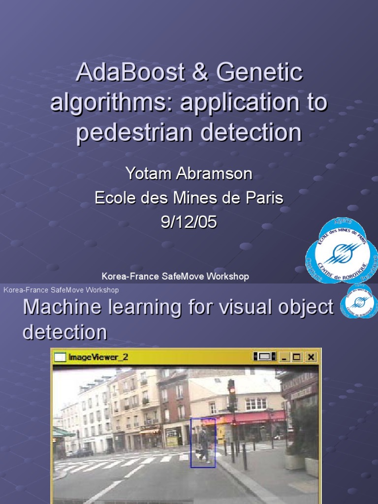 Adaboost & Genetic Algorithms: Application To Pedestrian Detection | PDF | Cognition | Computer ...