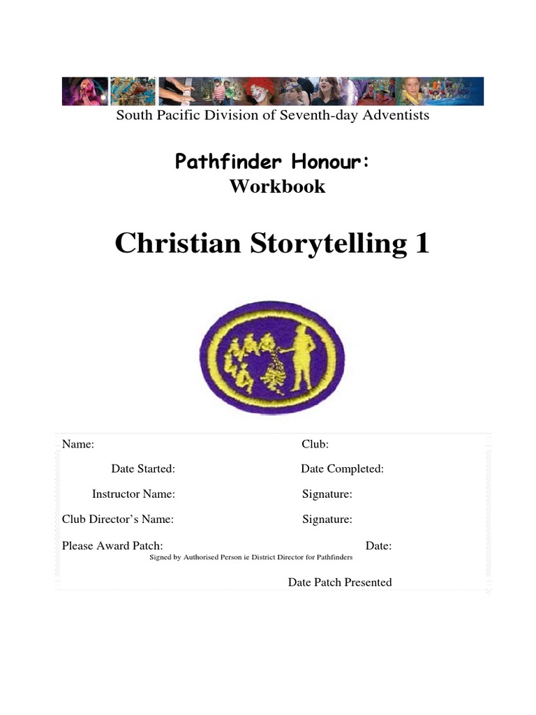 Christian Storytelling 1: Pathfinder Honour: Workbook | Download Free ...