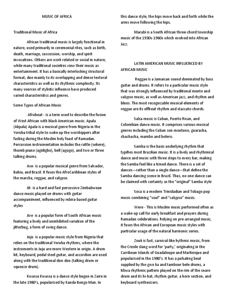 Music Handouts | Download Free PDF | Jazz | Blues