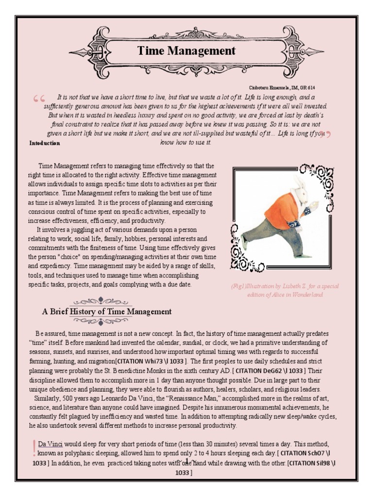 A Brief History of Time Management | PDF | Time Management ...