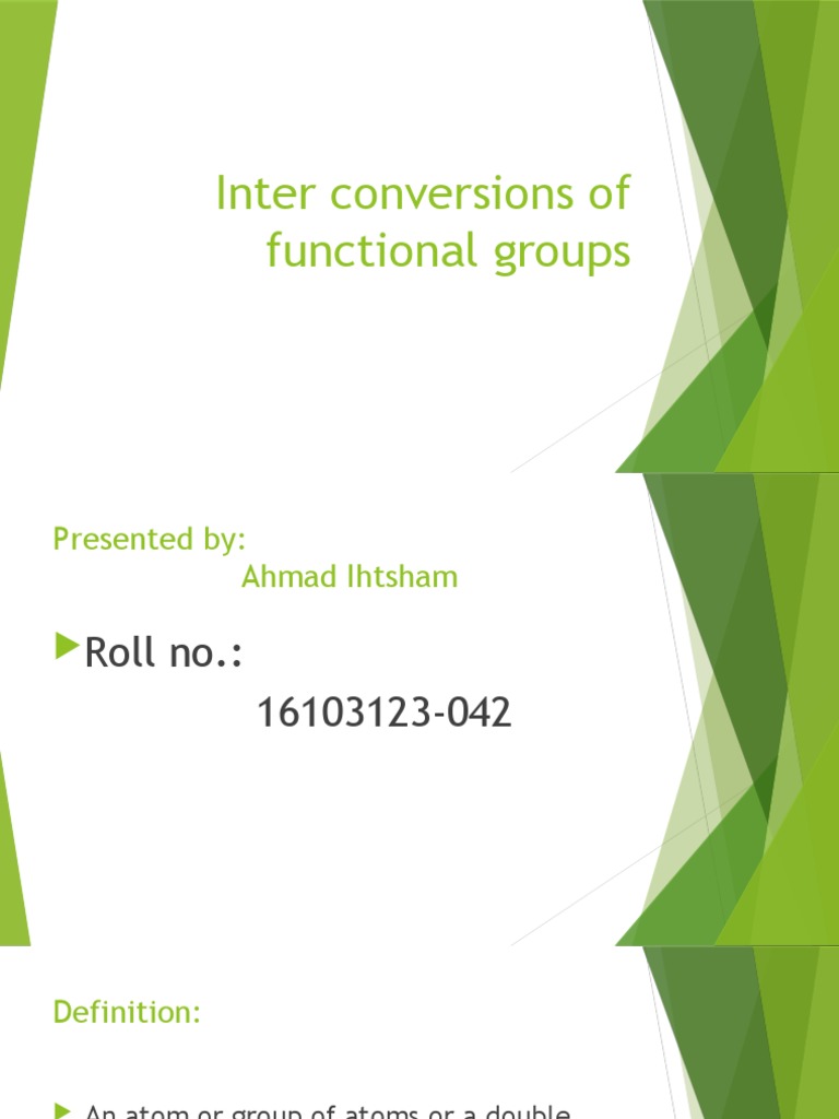 Functional Group Interconversions | PDF | Alkene | Alcohol