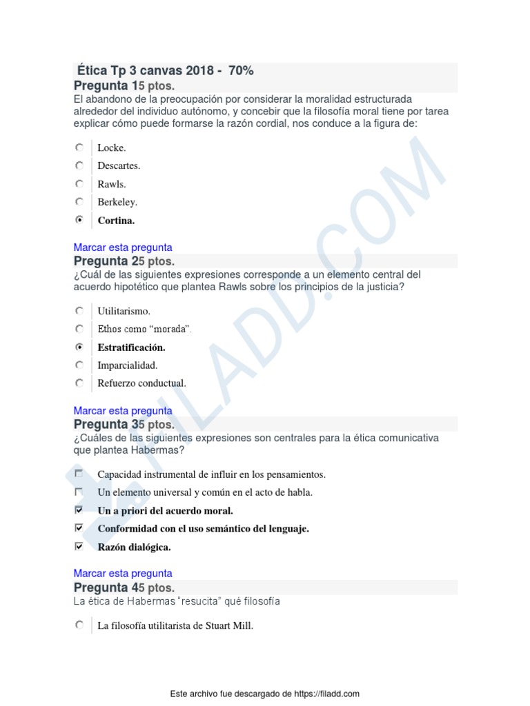 TP Etica 3 CANVAS PDF | PDF | John Rawls | Moralidad