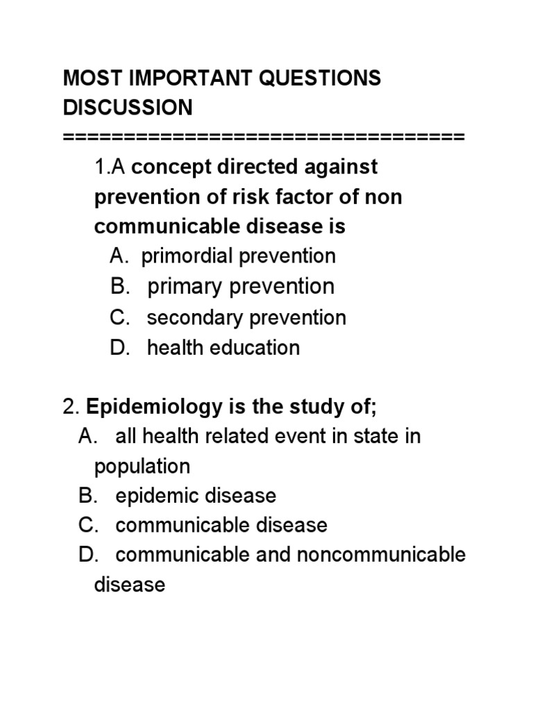 Questions MCQ | PDF | Infection | Environmental Social Science