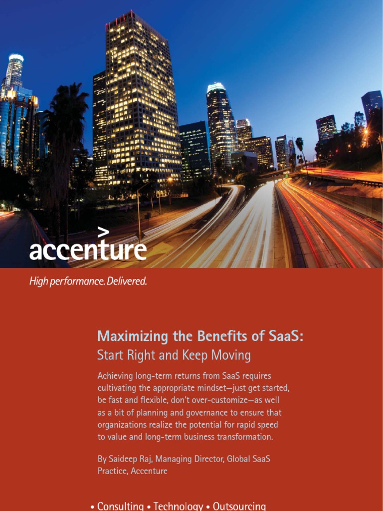 Accenture SaaS PoV March 2010 | PDF | Software As A Service ...