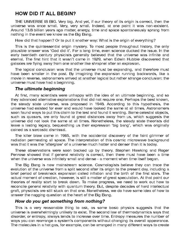 The Origins of Everything: Tracing the Big Bang Theory from Hubble to ...