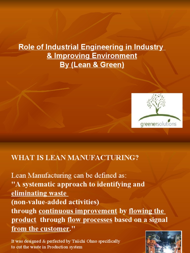 Lean & Green PPT 1 | PDF | Computing | Lean Manufacturing