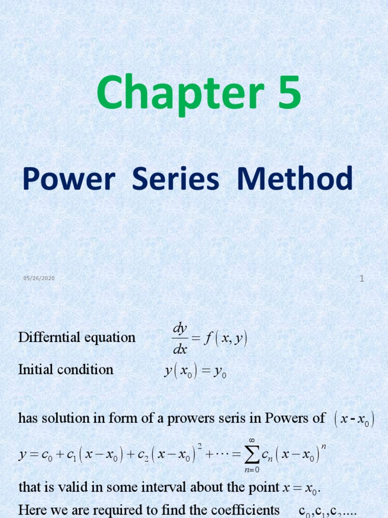 11 Solusi Deret Untuk Pers Differensial | PDF | Power Series | Ordinary Differential Equation