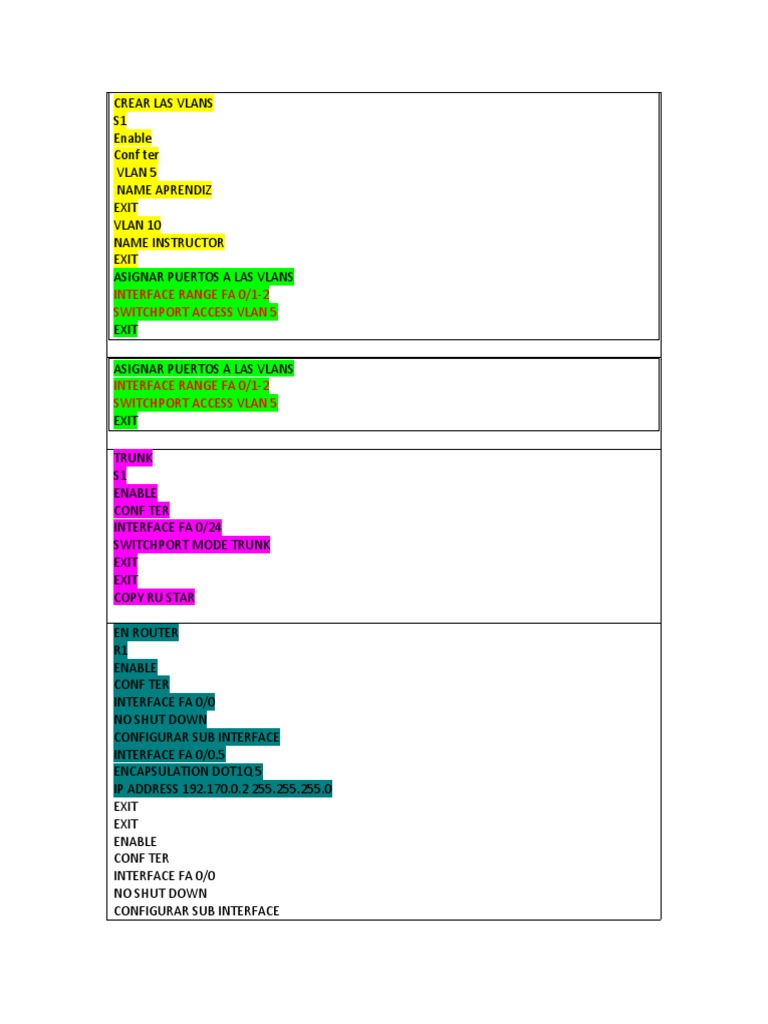 Crear Las Vlans | PDF | Computers