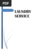 Laundry Operation and Laundry Flow Chart | PDF | Washing Machine | Laundry