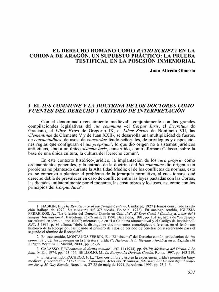 Derecho Romano Ratio Scripta | PDF | Fuentes del derecho | Ley romana