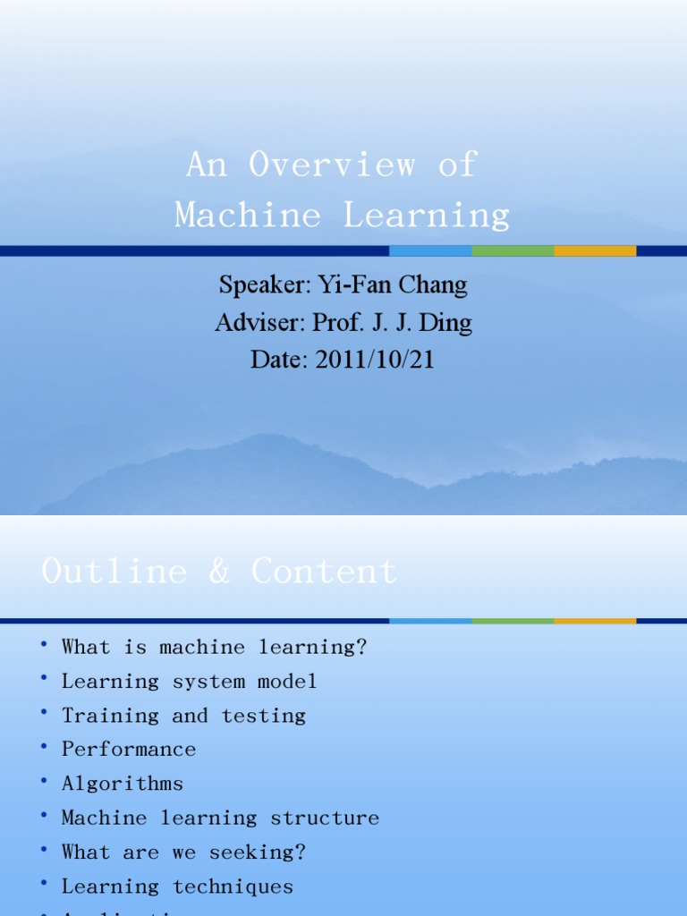 Machine Learning Overview and Techniques | PDF | Machine Learning ...