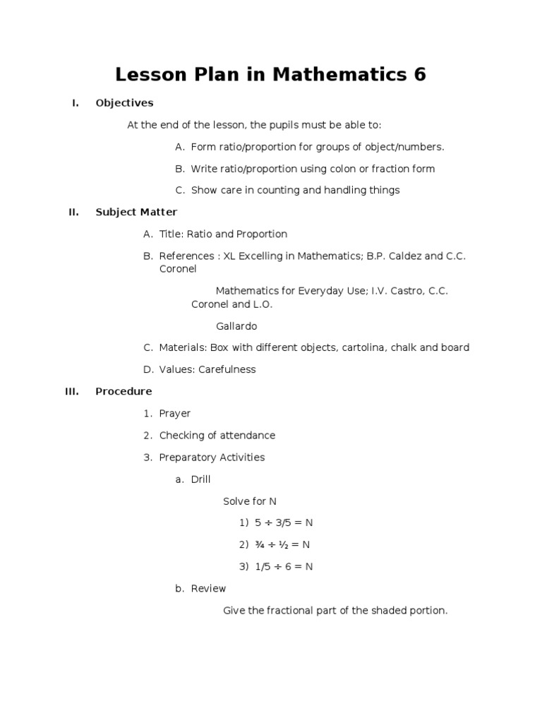 Ratios and Proportions: Teaching the Concepts of Equivalence and ...
