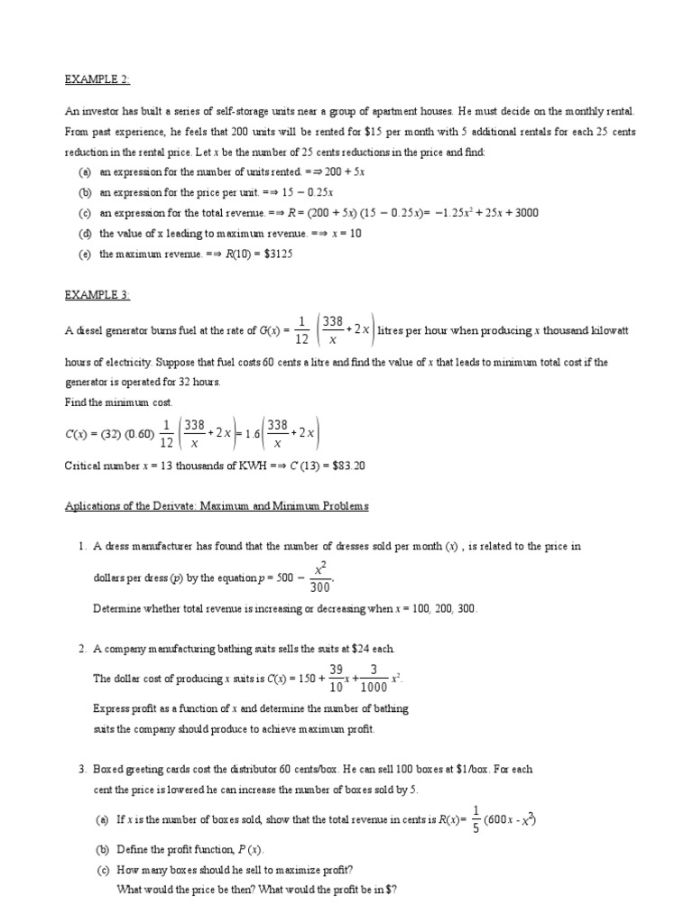 Optimal Pricing and Production Strategies for Maximum Profit | PDF ...