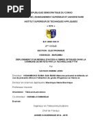 Memoire Fin de Cycle - Deploiement FTTH Mixte | PDF | Fibre optique ...