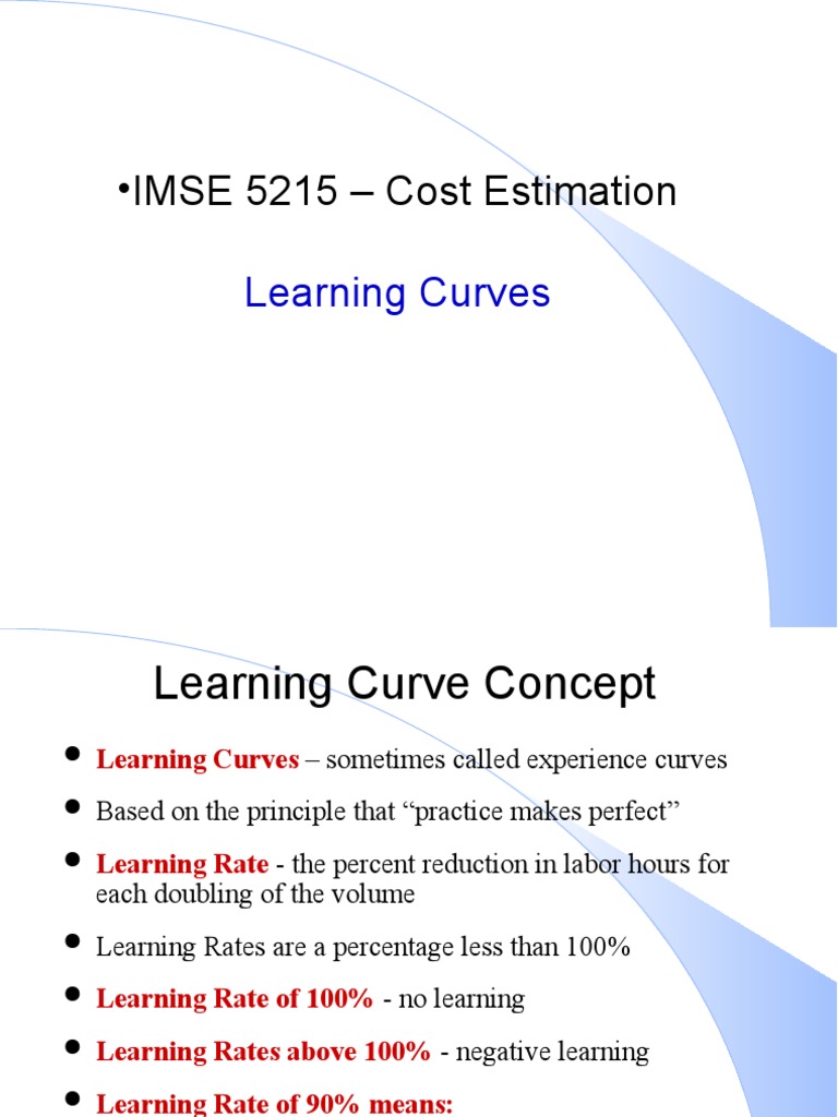 Learning Curves | PDF | Turnover (Employment) | Learning