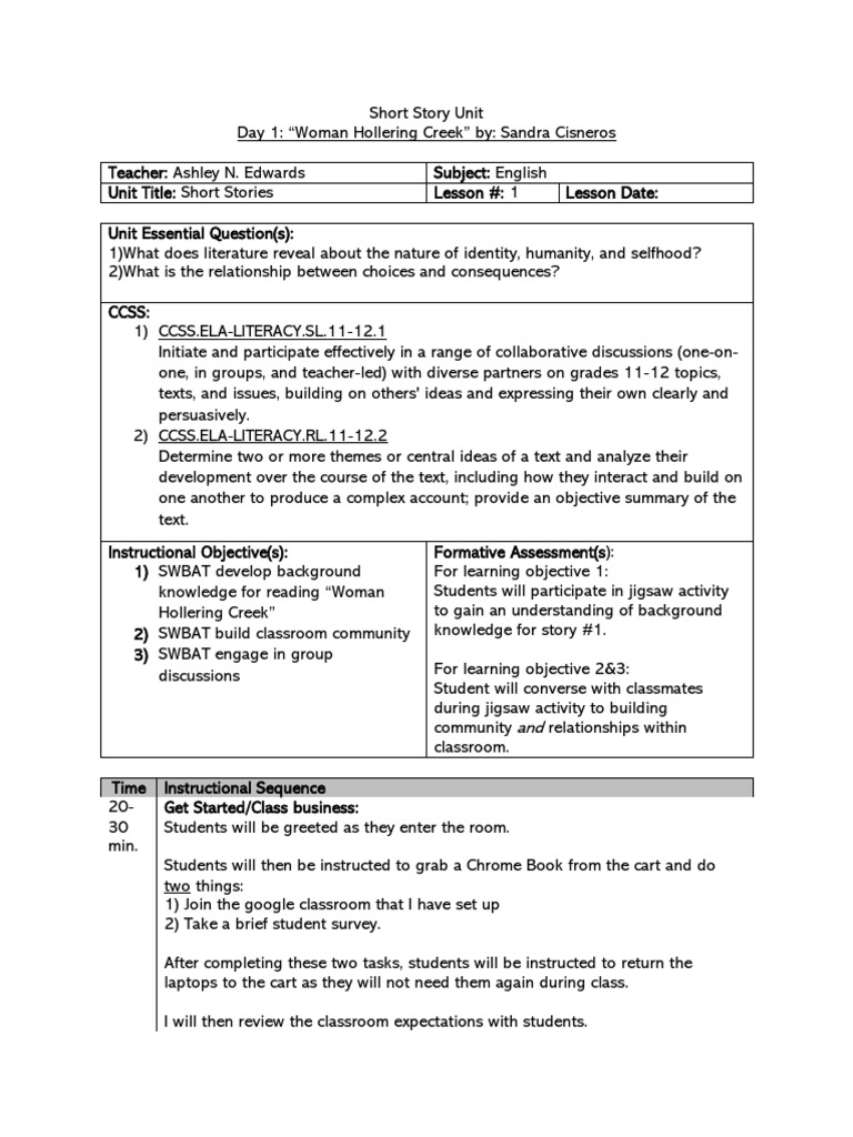 Weebly Unit Plans 1-2 | Download Free PDF | Classroom | Pedagogy