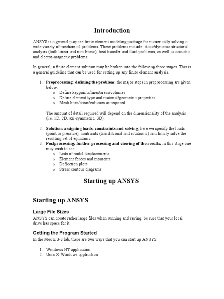 Ansys | PDF | Finite Element Method | Microsoft Windows