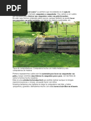 Compostador Hecho Con Palets Compostera Con Palets