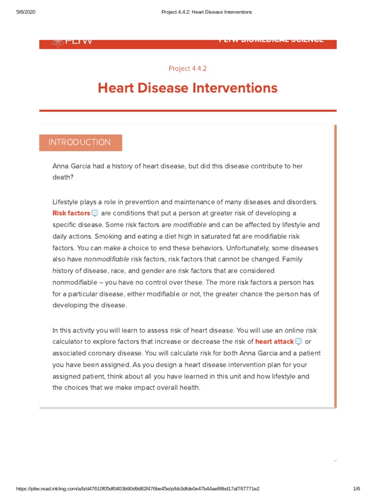 Project 4.4.2: Heart Disease Interventions - Principles of Biomedical ...