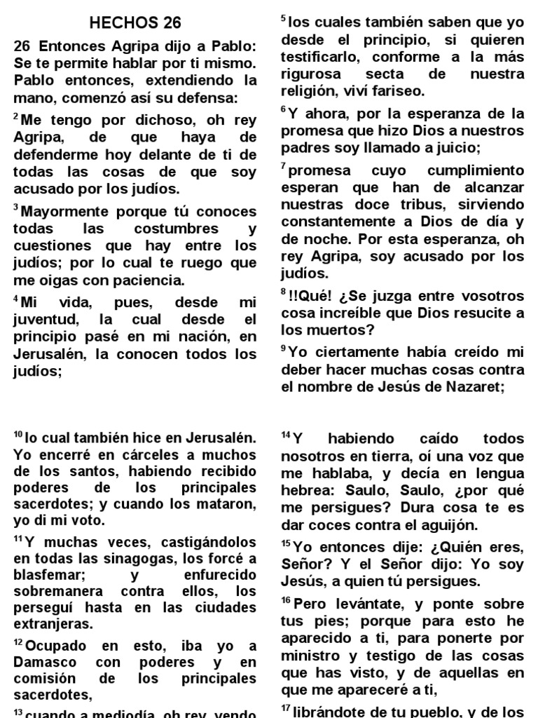 Defensa de Pablo ante Agripa | PDF | Pablo el apóstol | Jesús