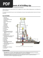 List of Components of Oil Drilling Rigs PDF | PDF | Casing (Borehole ...