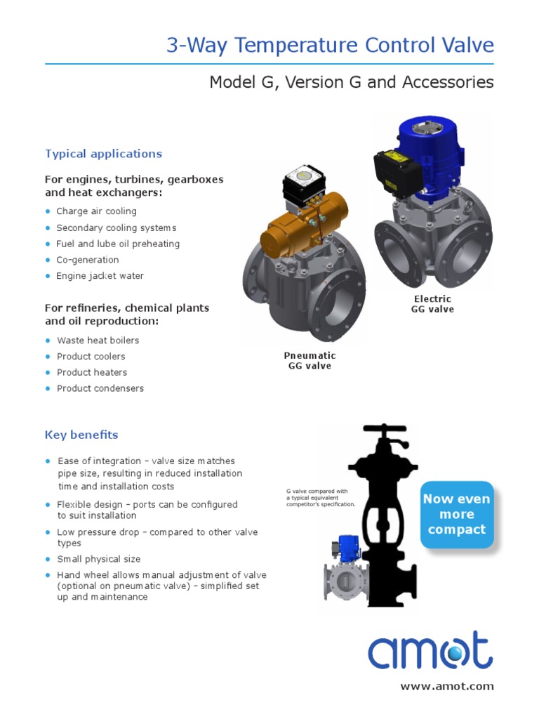 Datasheet GG Temp Control Valve Aug18 Rev15 PDF | PDF | Valve | Actuator