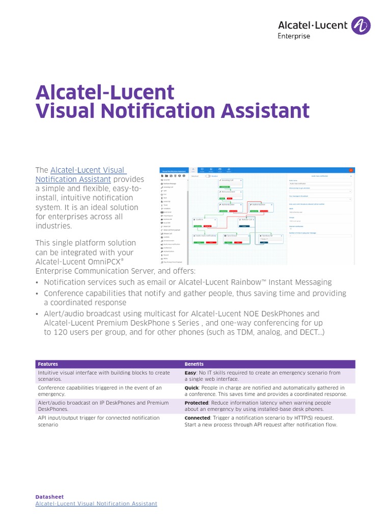 Visual Notification Assistant Datasheet en | PDF | Multicast ...